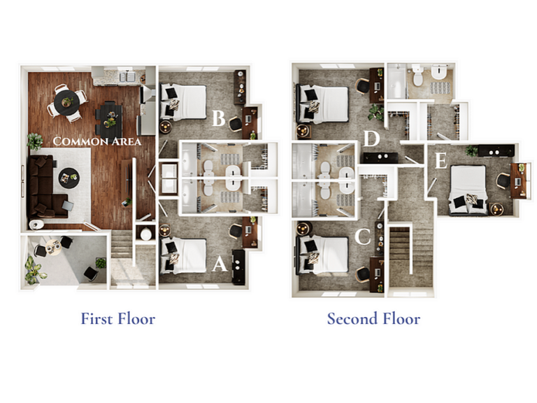 Floor Plans | UNCC Apartments for Rent | Arcadia
